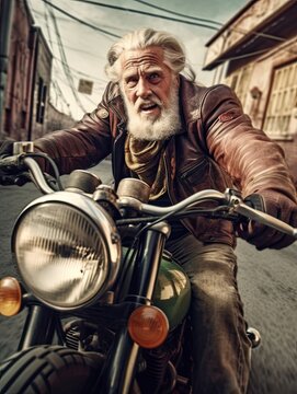 Silver Fox Man Beard