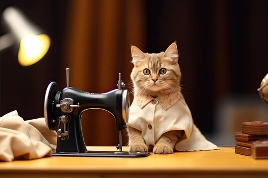 Cat Sewing Machine Images – Browse 448 Stock Photos, Vectors, and Video ...