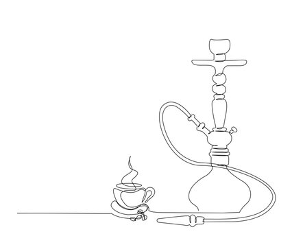 Simple Hookah Drawing