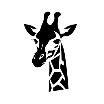Giraffe Head Stencil