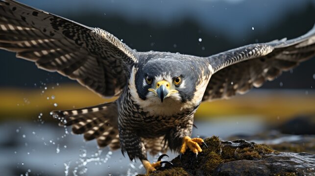 Peregrine Falcon Flying Speed