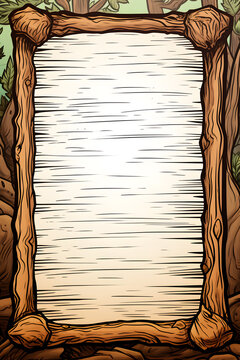 Log Frame Clipart