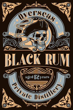 Pirate Rum Label Templates