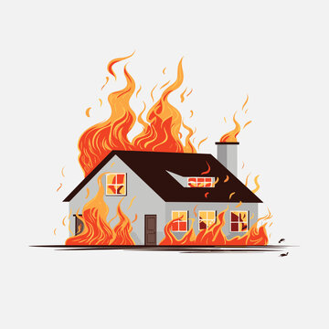 House On Fire Cartoon Images – Browse 26,810 Stock Photos, Vectors, and ...