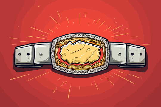 How To Draw The Wwe Championship Belt