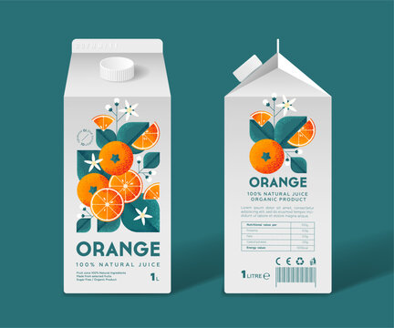 Juice Box Design Template