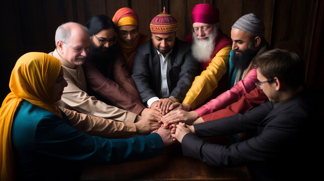 People Of Different Religions Together