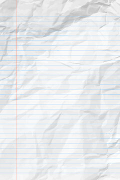 Crumpled Lined Paper Background