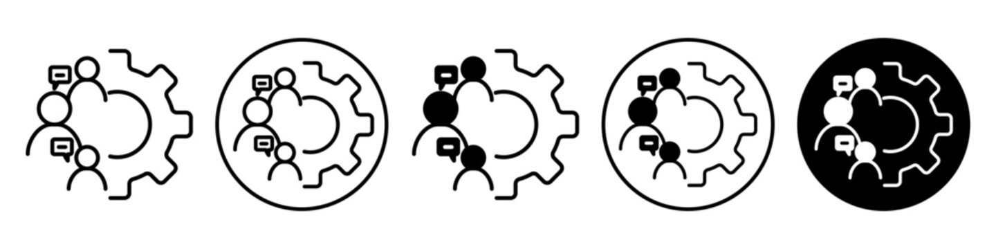 Meeting In Progress Sign Vector