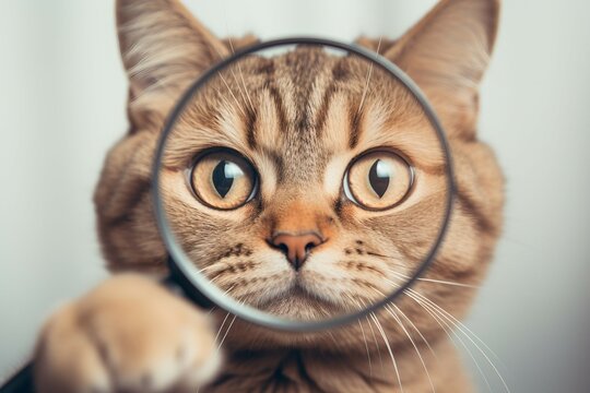 Cat Magnifying Glass Images – Browse 3,172 Stock Photos, Vectors, and ...
