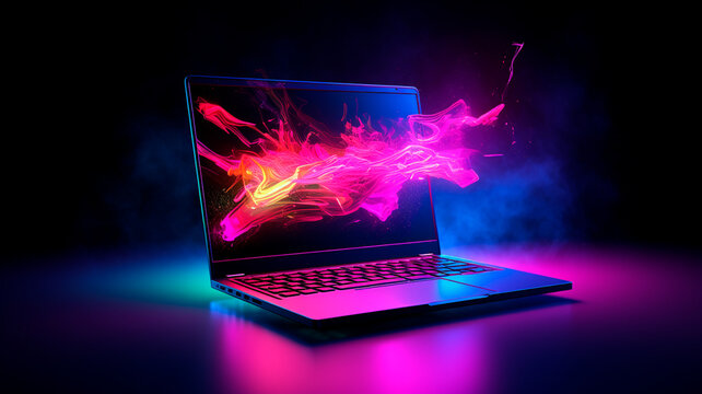 Neon Laptop Images – Browse 33,438 Stock Photos, Vectors, and Video ...