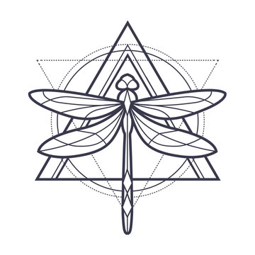 Dragon Fly Line Drawing Images – Browse 16,734 Stock Photos, Vectors ...
