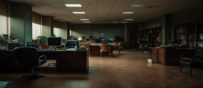 Dark Empty Office