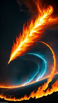 Fire Tornado Wallpaper