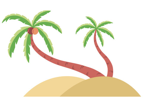 Hawaiian Palm Tree Clip Art