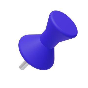 Blue Push Pin Png