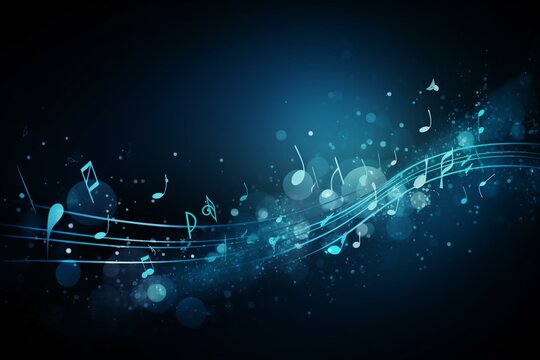 Blue Music Wallpaper