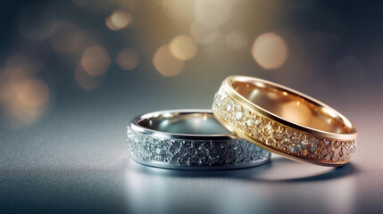 Wedding Day Congratulations Elegant Ring Design from Pikwizard