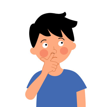 Picking Nose Clipart