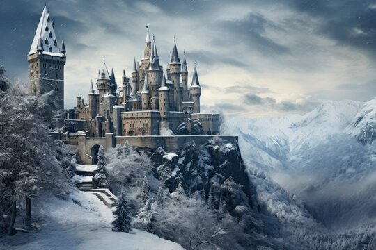 Hogwarts Castle Wallpaper Winter