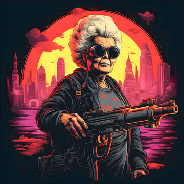 Granny Gun Bilder – Durchsuchen 755 Archivfotos, Vektorgrafiken und ...