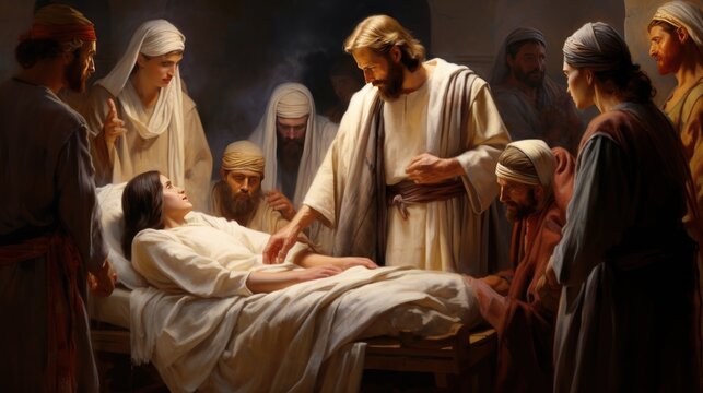 Jesus Healing The Sick