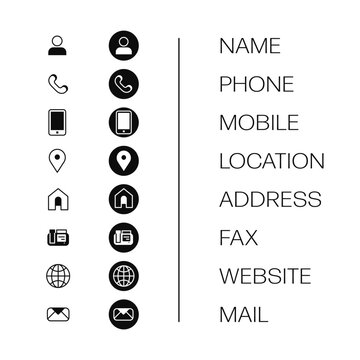Cell Phone Icon For Business Card