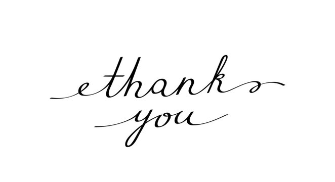 Cursive Thank You Font Images – Browse 1,559 Stock Photos, Vectors, and ...