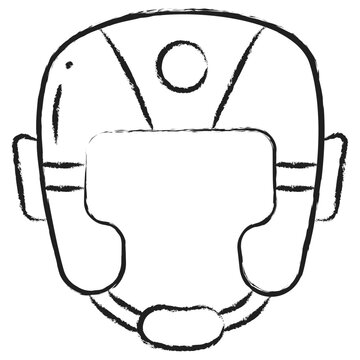 Wrestling Headgear Drawing