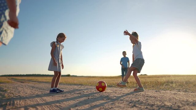 Children Kicking Each Other