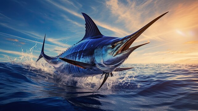 Marlin Jumping Wallpaper