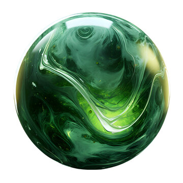 Green Marble Ball