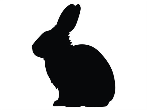Standing Bunny Silhouette