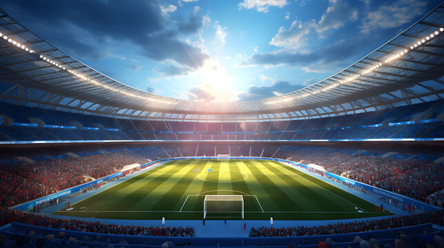 Soccer Field Stadium Wallpaper