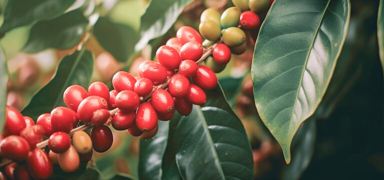 Red Coffee Bean Logo