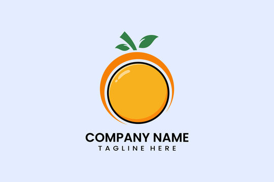 Orange Circle Logo Name