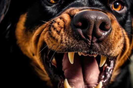 Snarling Rottweiler Gif