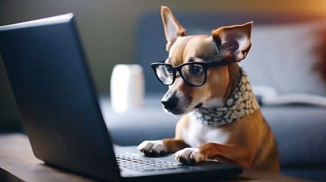 Dog Using Computer Images – Browse 9,699 Stock Photos, Vectors, and ...