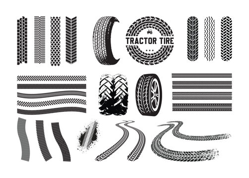 Tractor Tracks Clipart