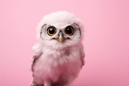 Cute Pink Owl Wallpapers