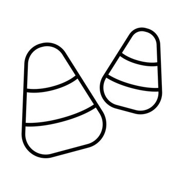 Candy Corn Clip Art Black And White