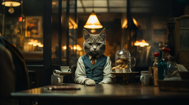 Restaurant Cat Images – Browse 25,761 Stock Photos, Vectors, and Video ...