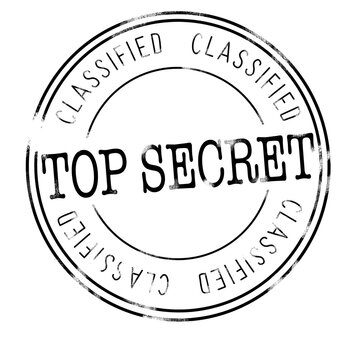 Top Secret Stamp Black
