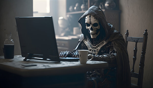 Skeleton At Computer Images – Browse 16,497 Stock Photos, Vectors, and ...
