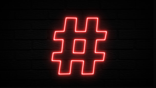 Neon Hashtag Images – Browse 1,442 Stock Photos, Vectors, and Video ...