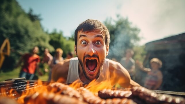 Man Grilling Funny Images – Browse 2,511 Stock Photos, Vectors, and ...
