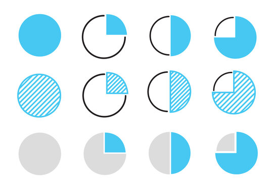 Quarter Circle Quarters Circle Images – Browse 13,433 Stock Photos,