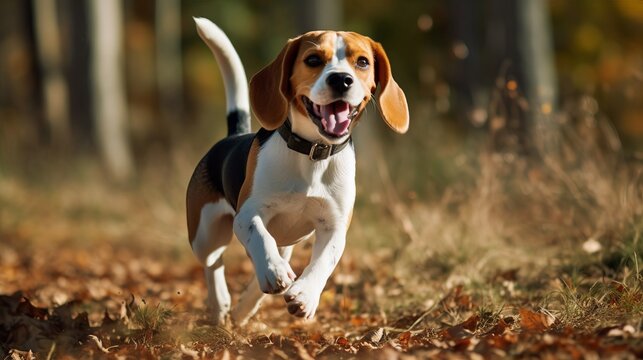 Running Beagle Wallpaper