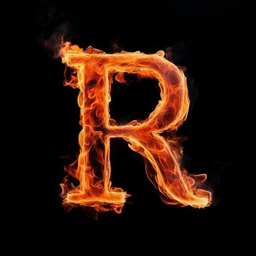 Bubble Letter Capital R