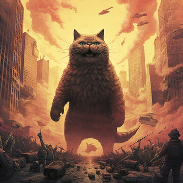 Catzilla - Images et vidéos libres de droits | Adobe Stock